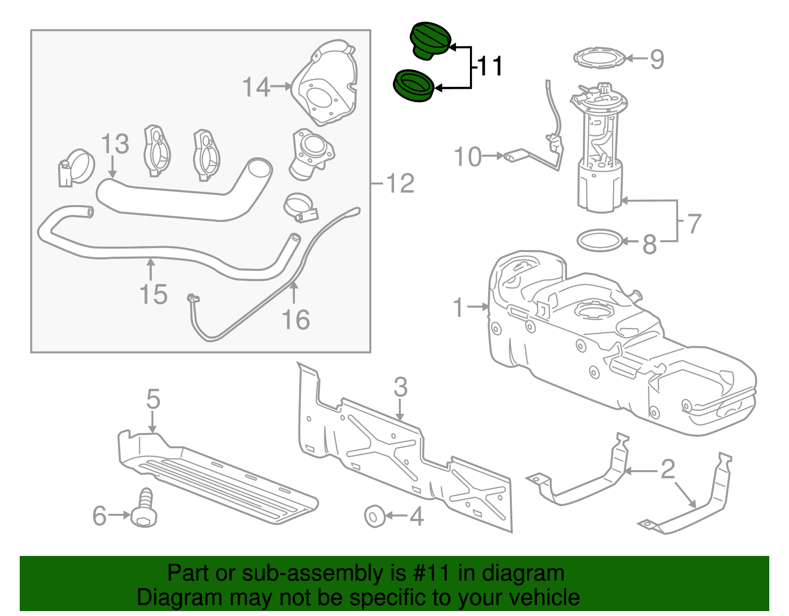 2012-2024 GM Cap 23288713 | Capital Chevy Parts