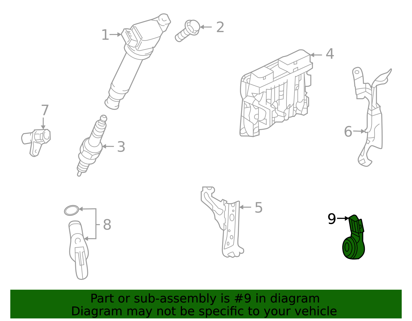 2022-2025 Toyota Knock Sensor 89615-F6010 | Toyota Parts Center