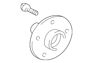 43502-28090 - Hub Assembly - 2001-2017 Toyota | OEM Genuine Toyota Parts