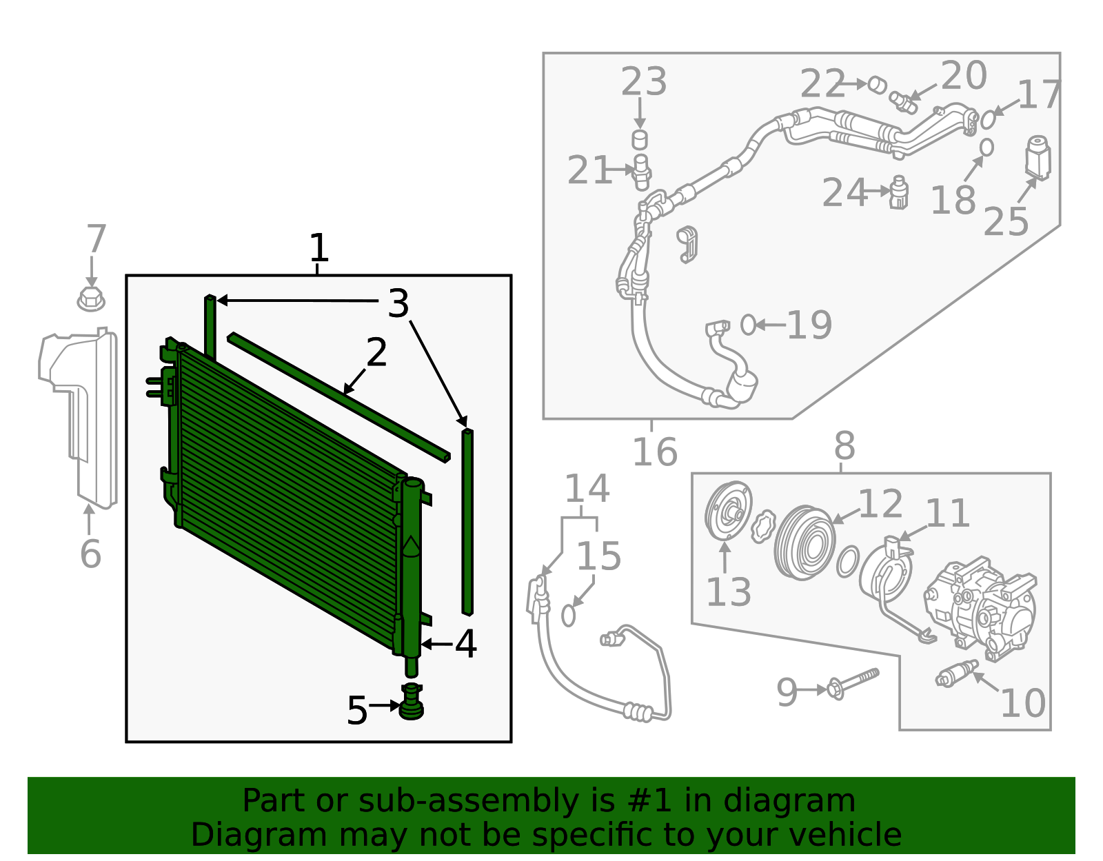 97606-H9100 - Condenser 2018-2023 Kia Rio | Kia.Parts Store