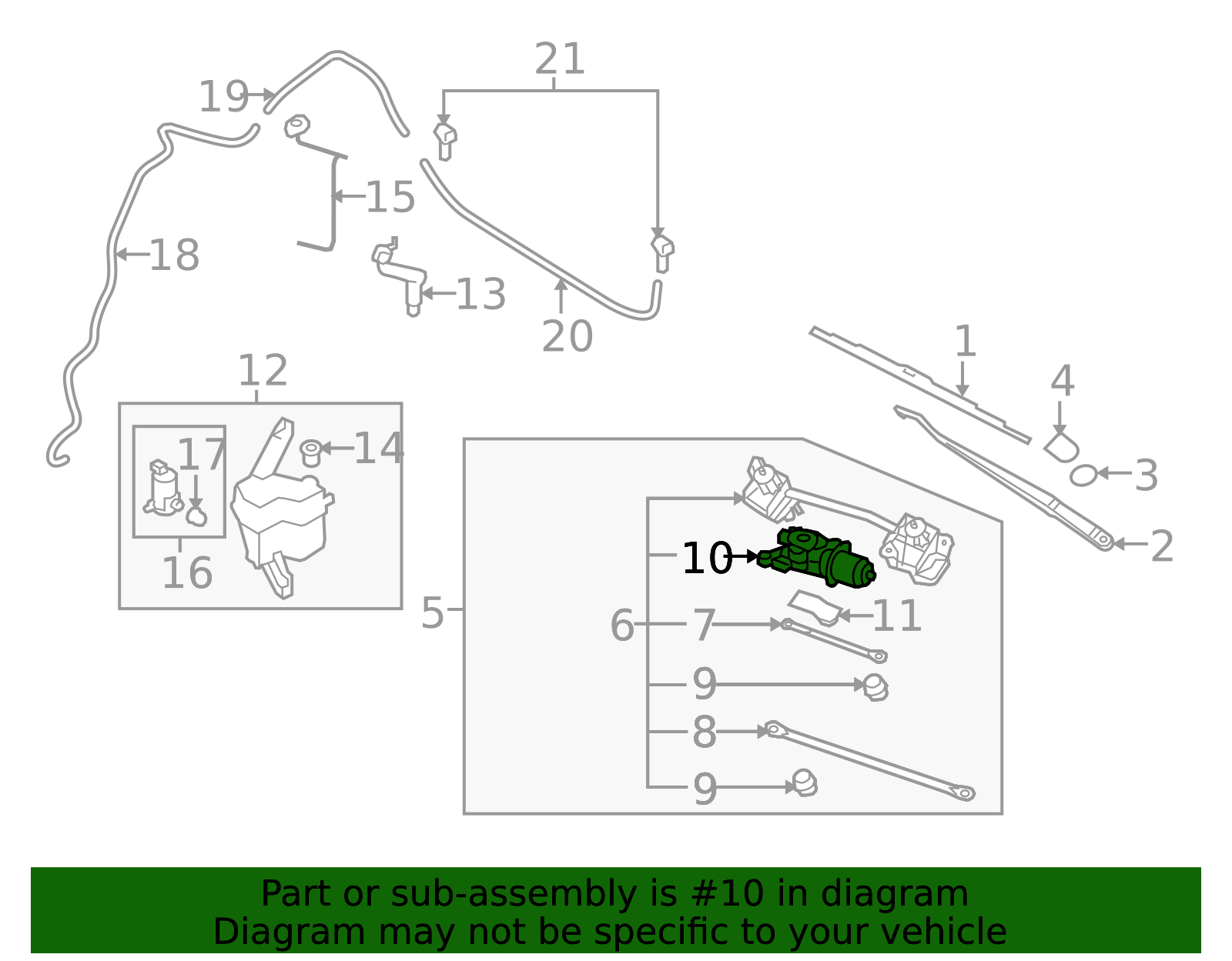 28815-EM30A - High-Quality Windshield Wiper Motor for 2007-2012 Nissan ...
