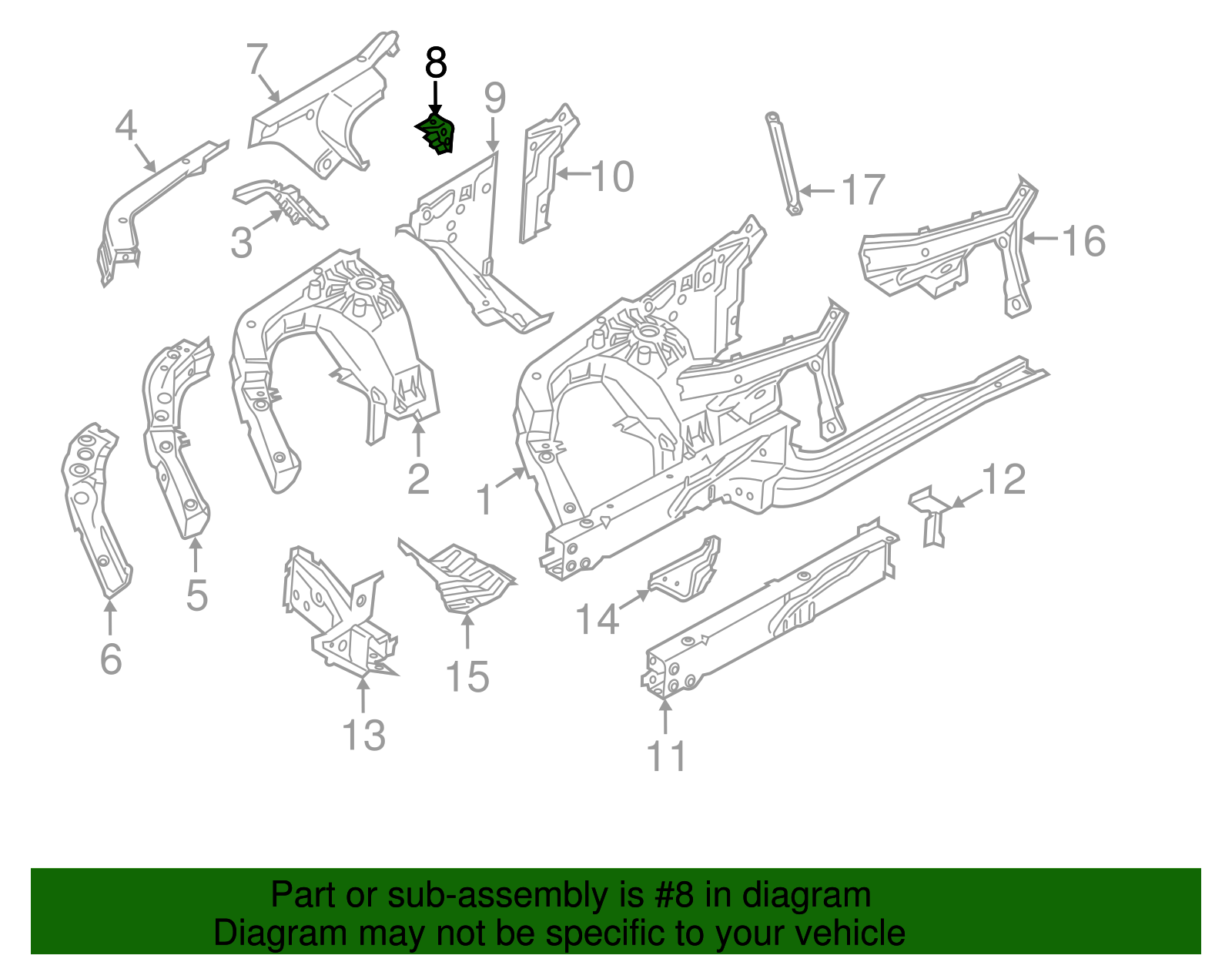 41008497160 - 2018-2024 BMW Bracket (41-00-8-497-160) | BMW of South ...