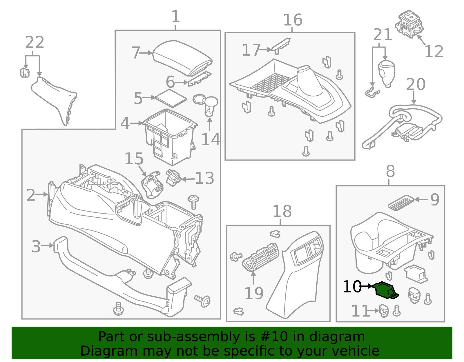 2019-2023 Nissan Switch Panel 96939-6FK0A | Temecula Nissan Parts