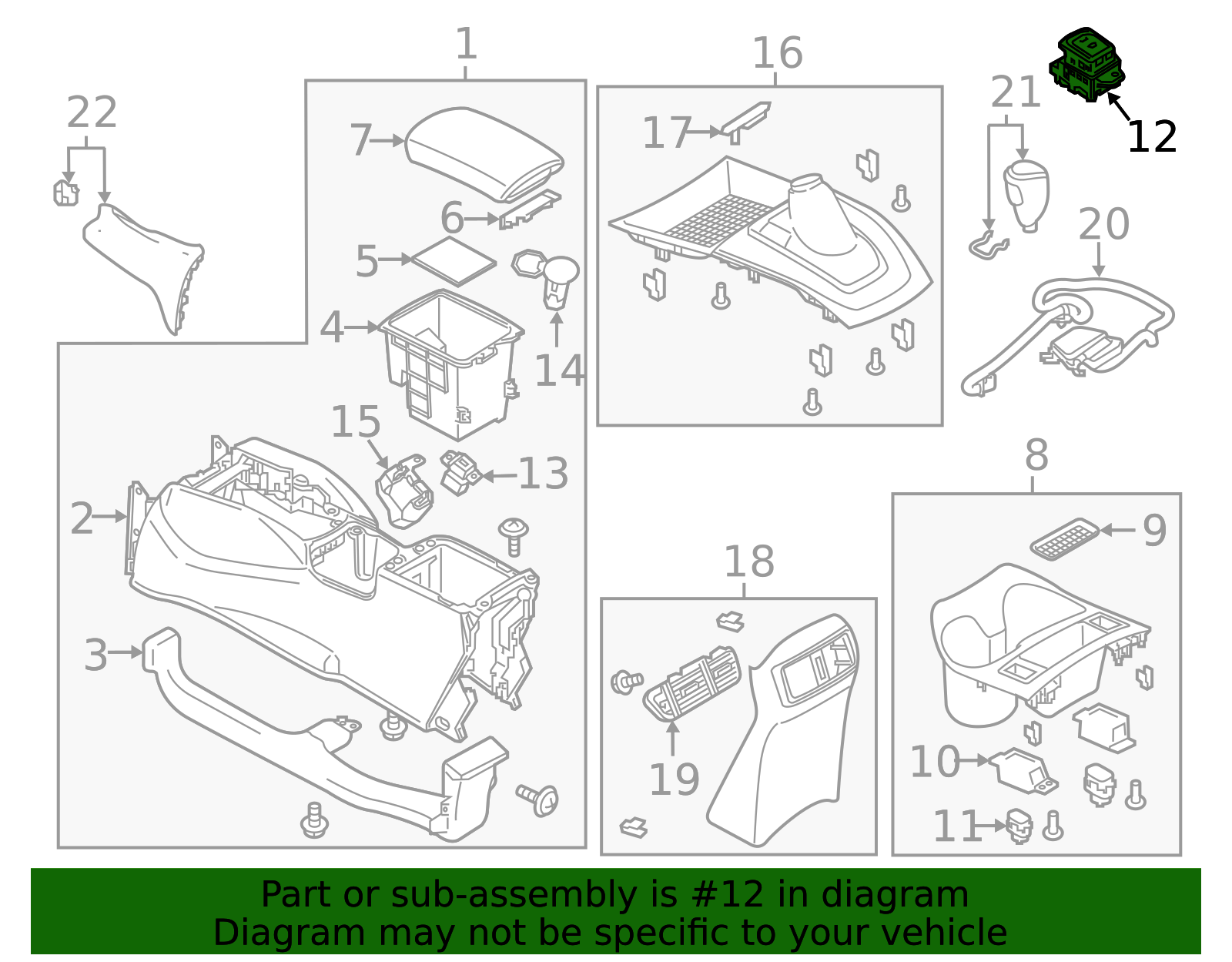 2018-2023 Nissan Prk Brake Switch 25175-6FR0A | Nissan Parts Central