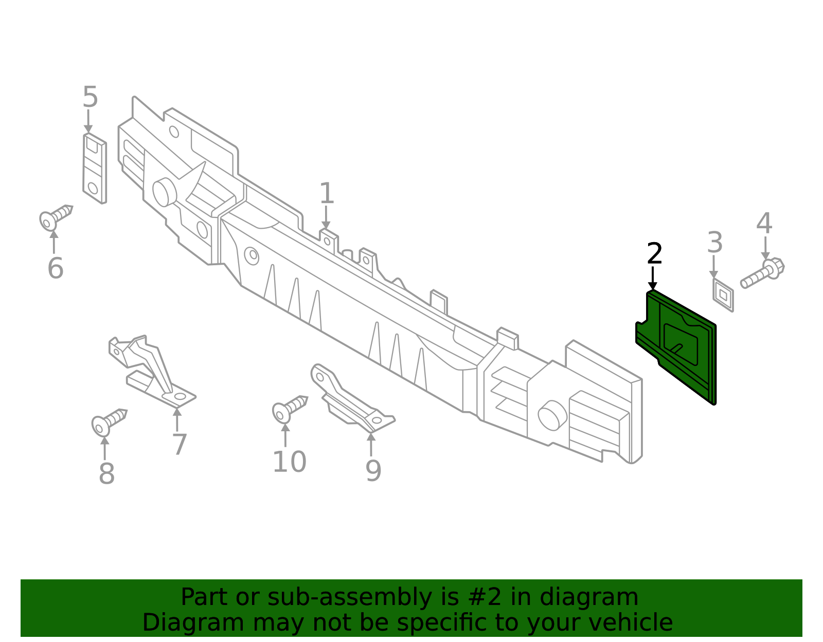 Hyundai - 86634-T1100 - Outer Bracket - 2022-2024 Genesis G80 | OEM ...