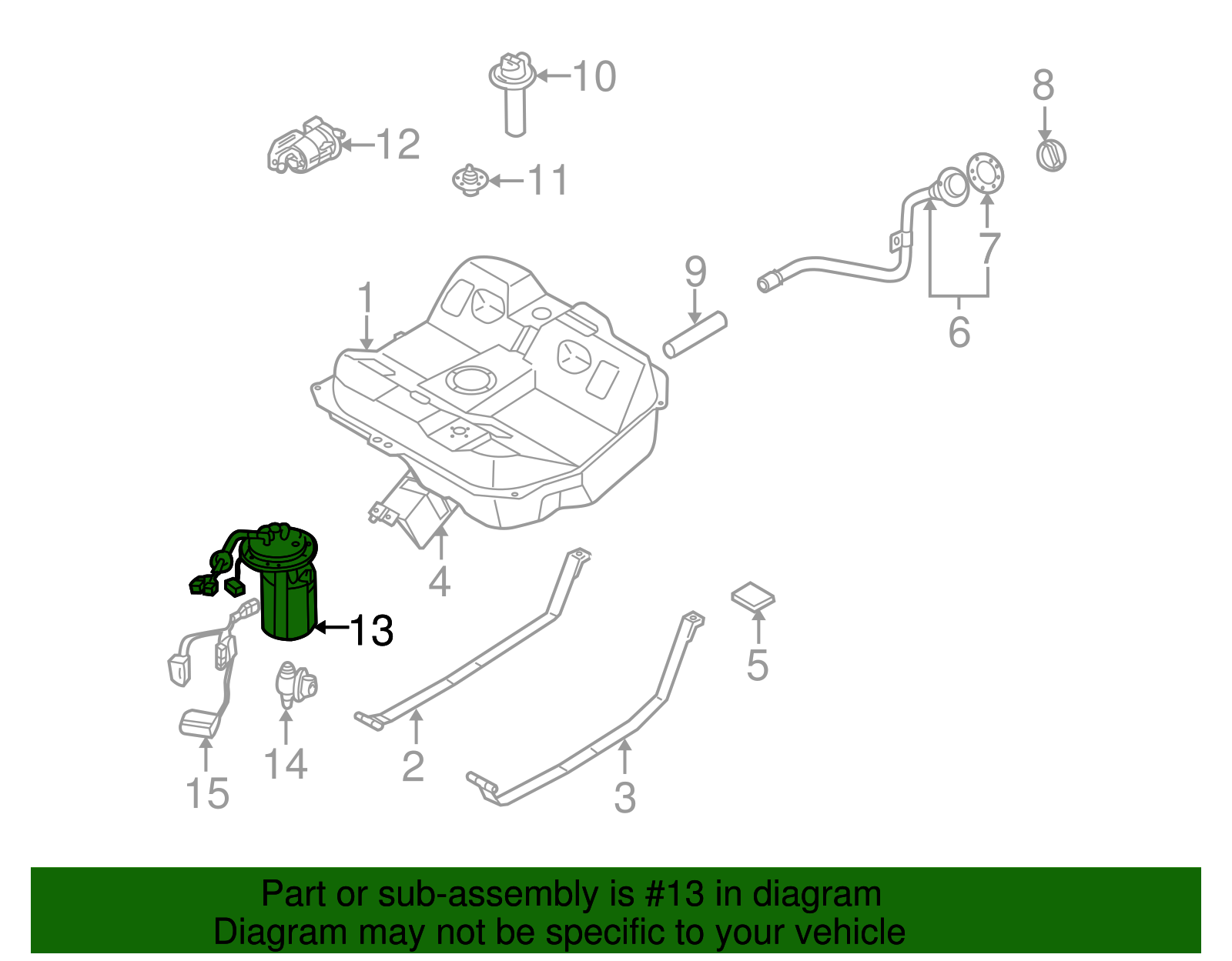 0K2DJ-1335Z-DS - Fuel Pump 2000-2004 Kia | Kia.Parts Store