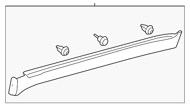 2008-2021 Toyota Land Cruiser Rocker Molding 75860-60040-D0 | Toyota ...