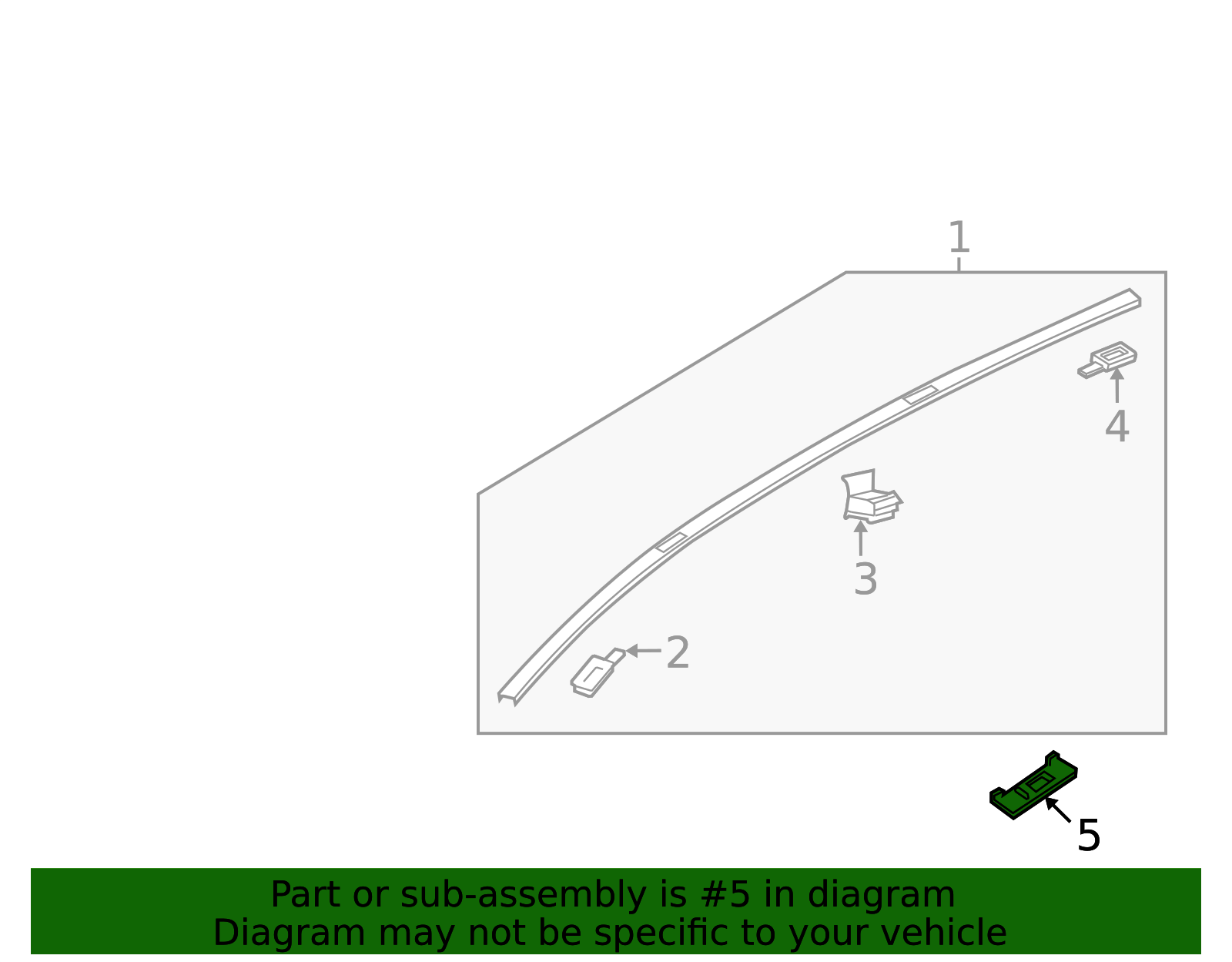 Roof Molding Clip D3Y0-50-629A | OEM Parts Online