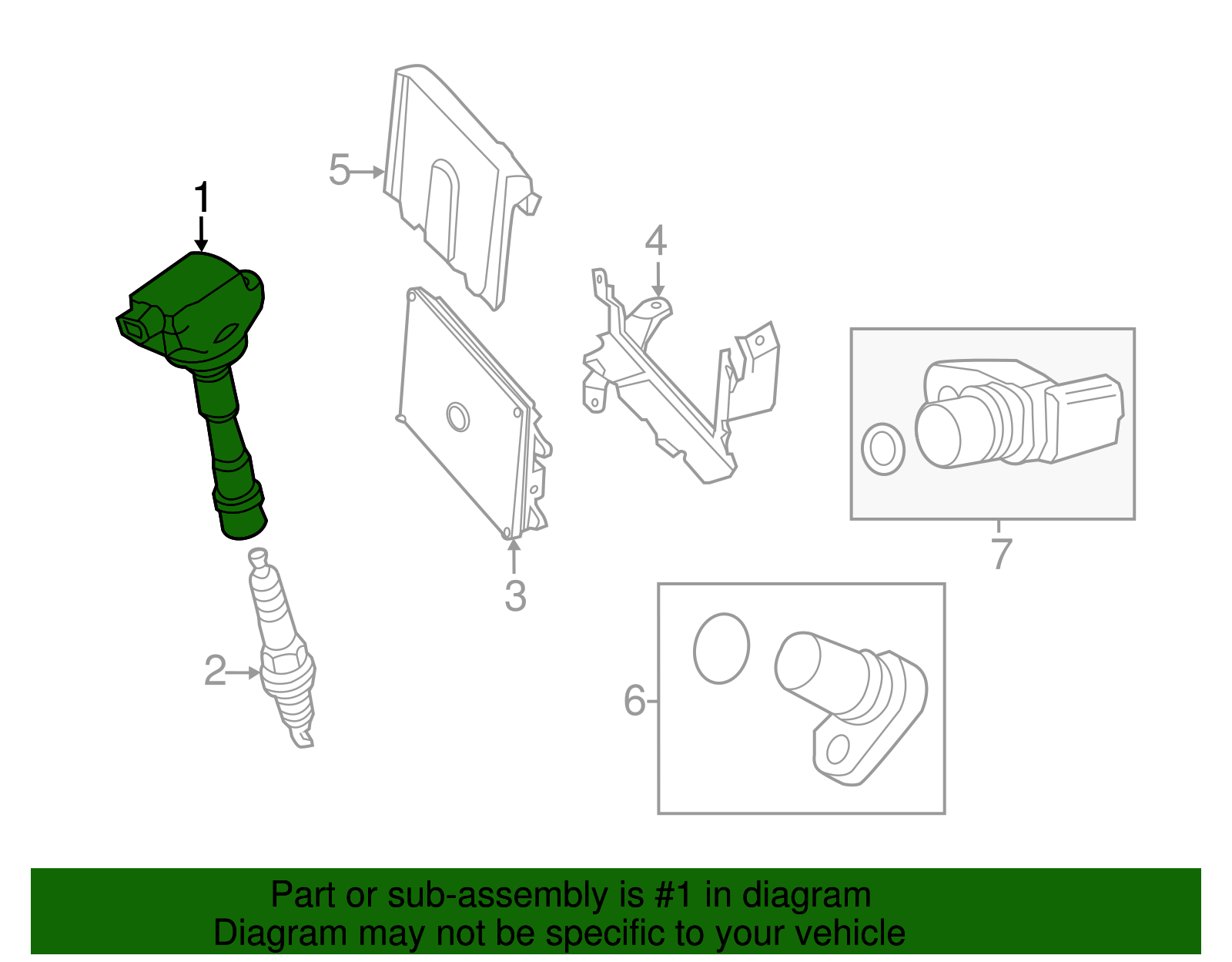 30520-RBJ-S01 - 2010-2015 Honda - Coil Assembly A Plug Top | Honda ...