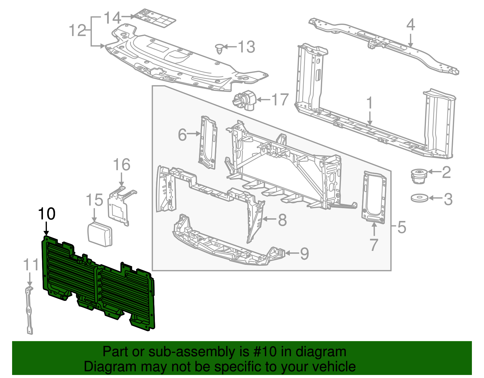 2016 Cadillac Shutter 85043810 | Capital Chevy Parts