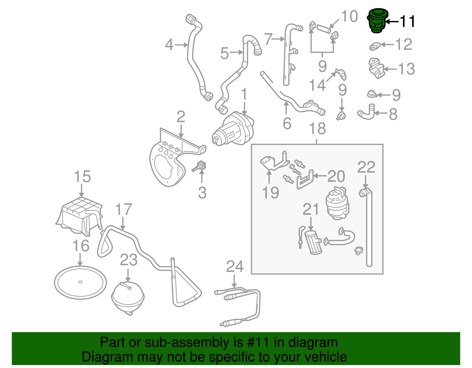 2001-2018 Audi Valve 079-131-101-AR | Audi USA Parts