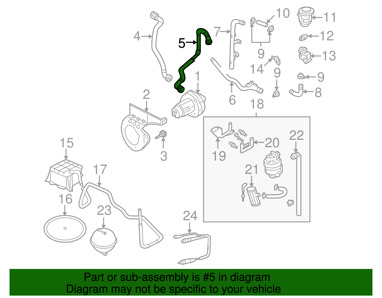 06B-133-817-S - Connector Pipe 2002-2006 Audi | Audi OEM Parts