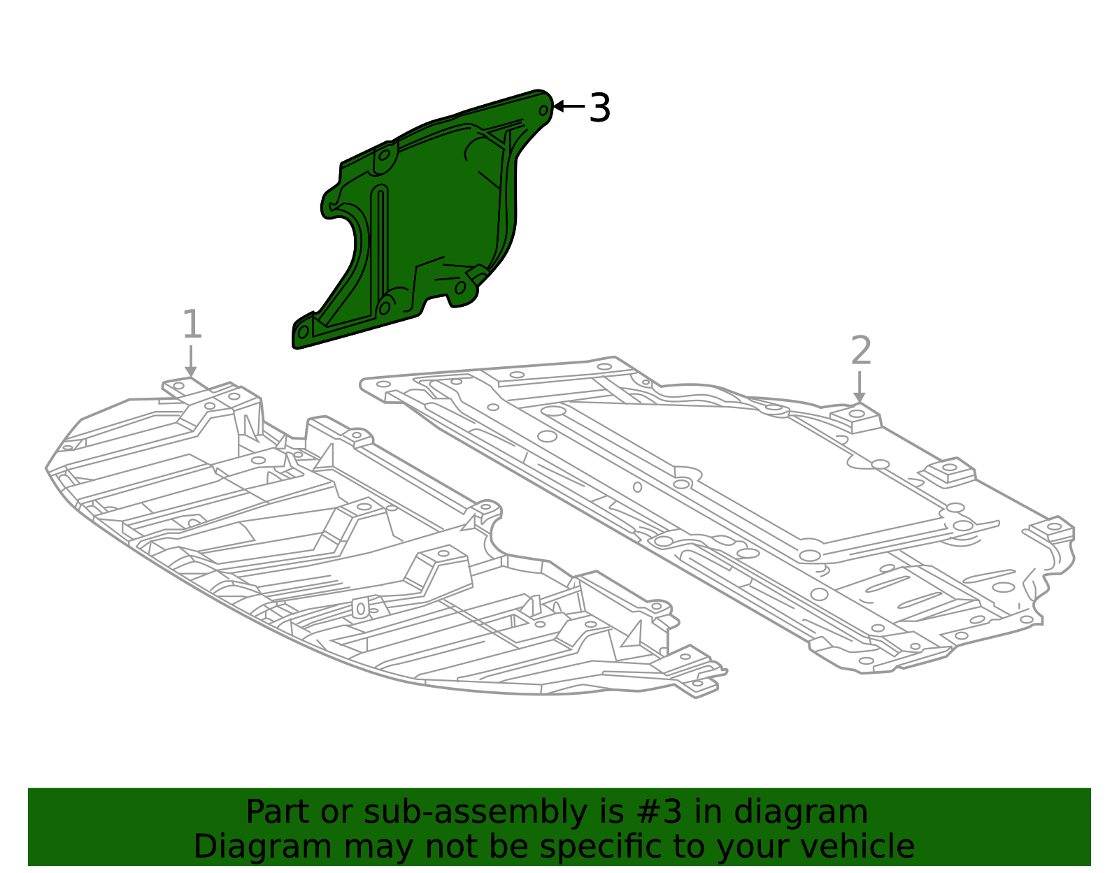 2016-2020 Toyota Mirai Side Shield 51443-62010 | Toyota Parts Center