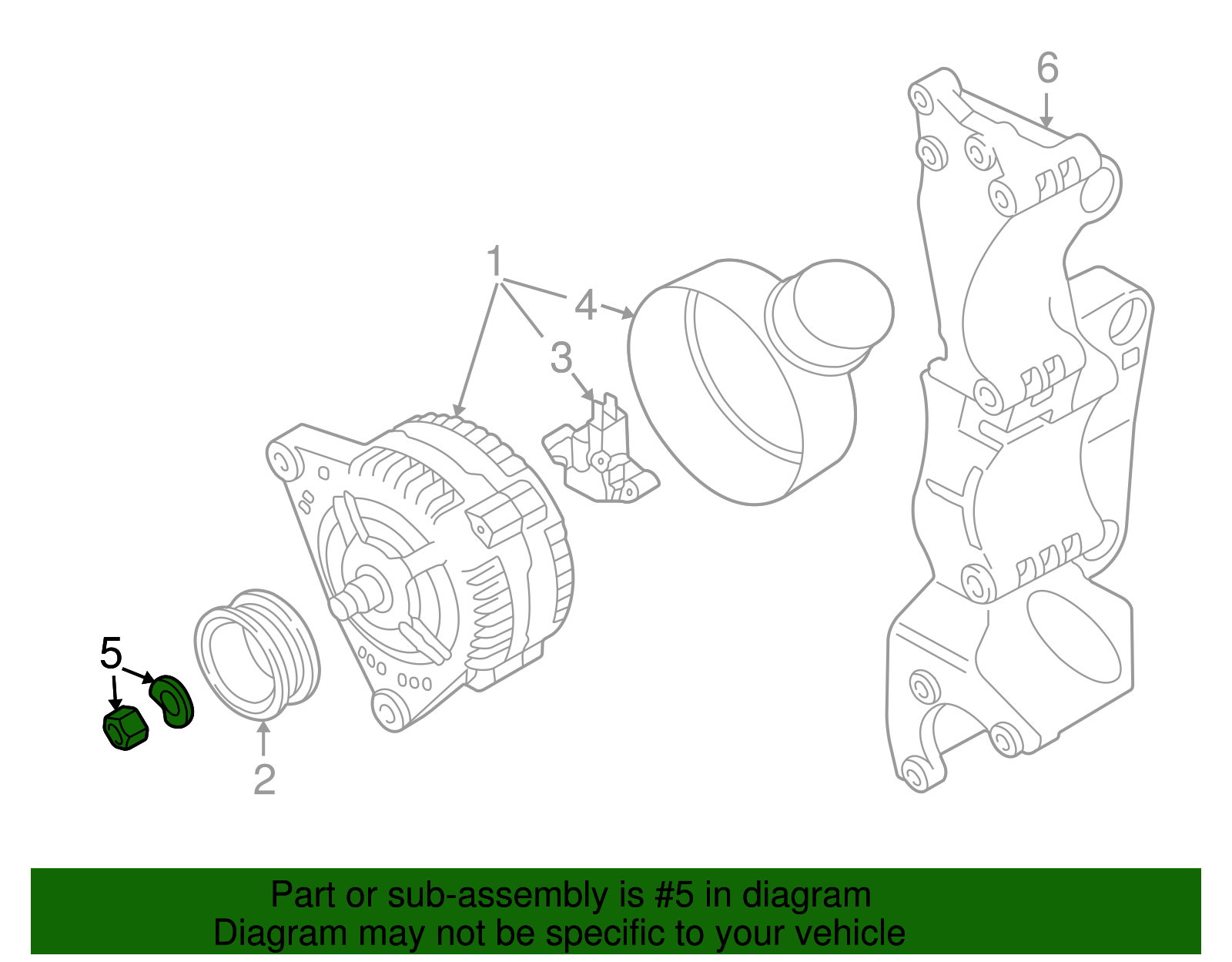 1998-2017 Volkswagen Pulley Hardware Kit 028-903-320-C | vwpartscenter
