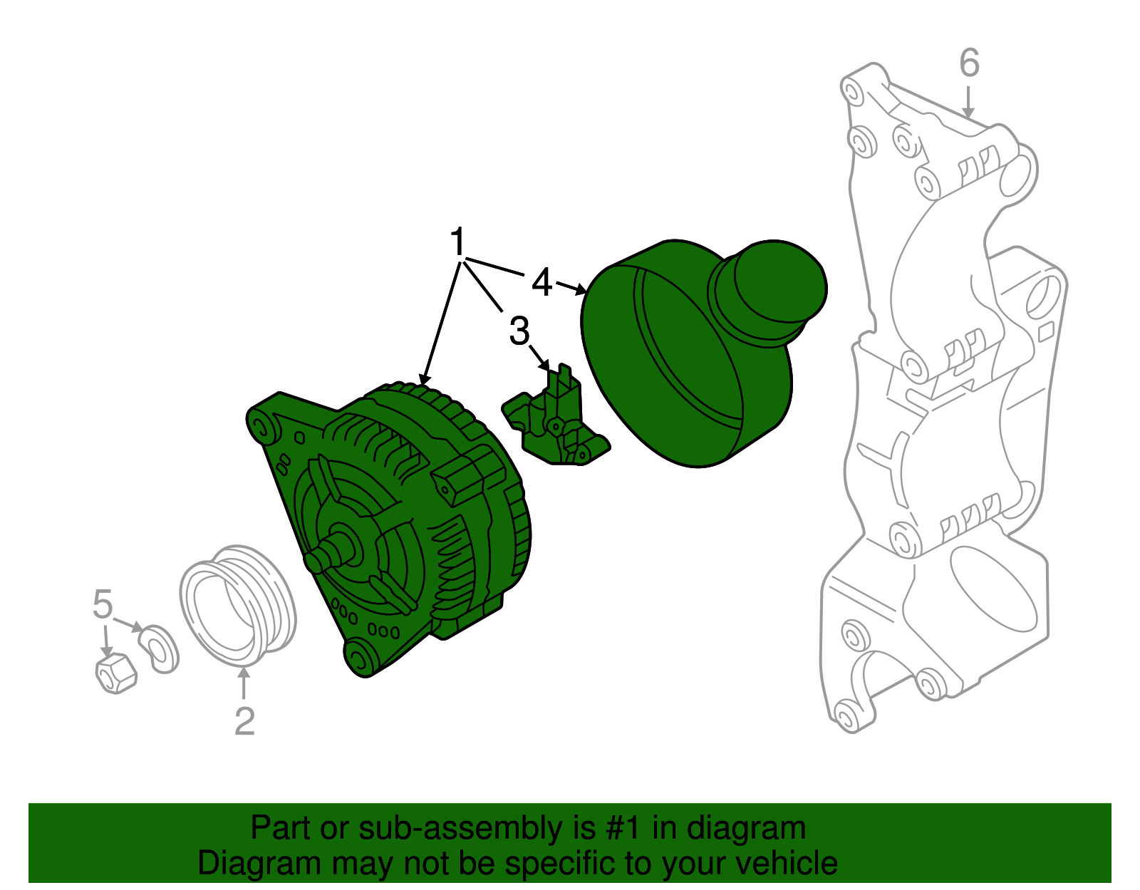 06A-903-026-AX - Alternator 2001-2007 Volkswagen | Wolfsburg Parts Direct