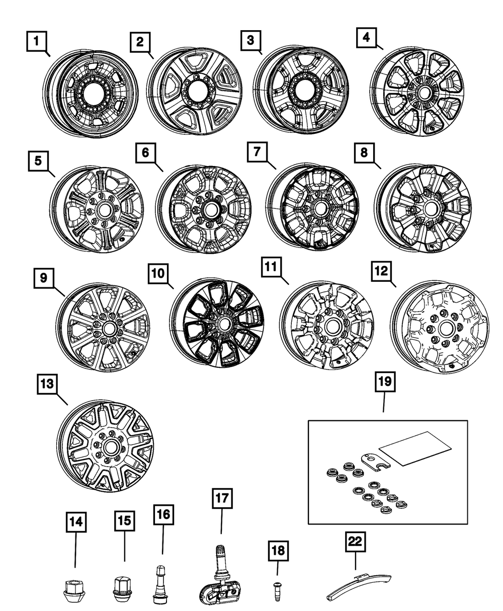 2022-2025 Ram Aluminum Wheel 68600076AA | Miracle Mopar