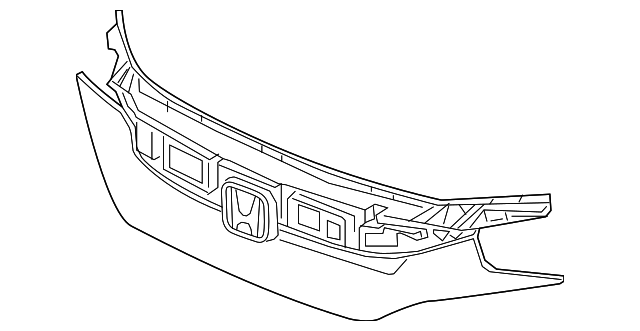 71121-TBF-A01 - 2017-2020 Honda Civic - Base Front Grille | All ...