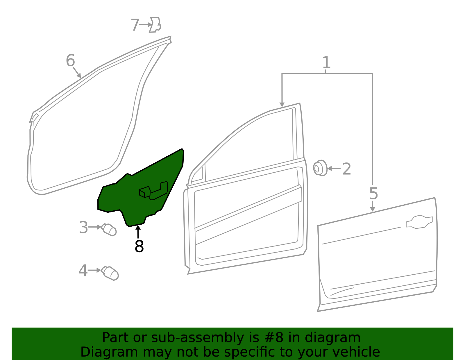 80861-7FR0A - High-Quality Door Water Deflector for 2017-2020 Nissan ...