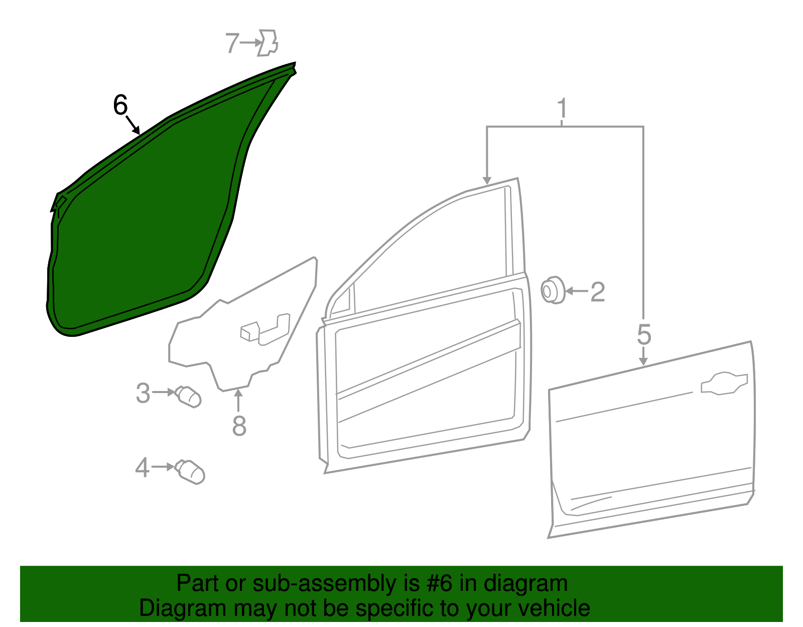 2014-2020 Nissan Rogue Surround Weather-Strip 80830-7FL0A | TascaParts.com