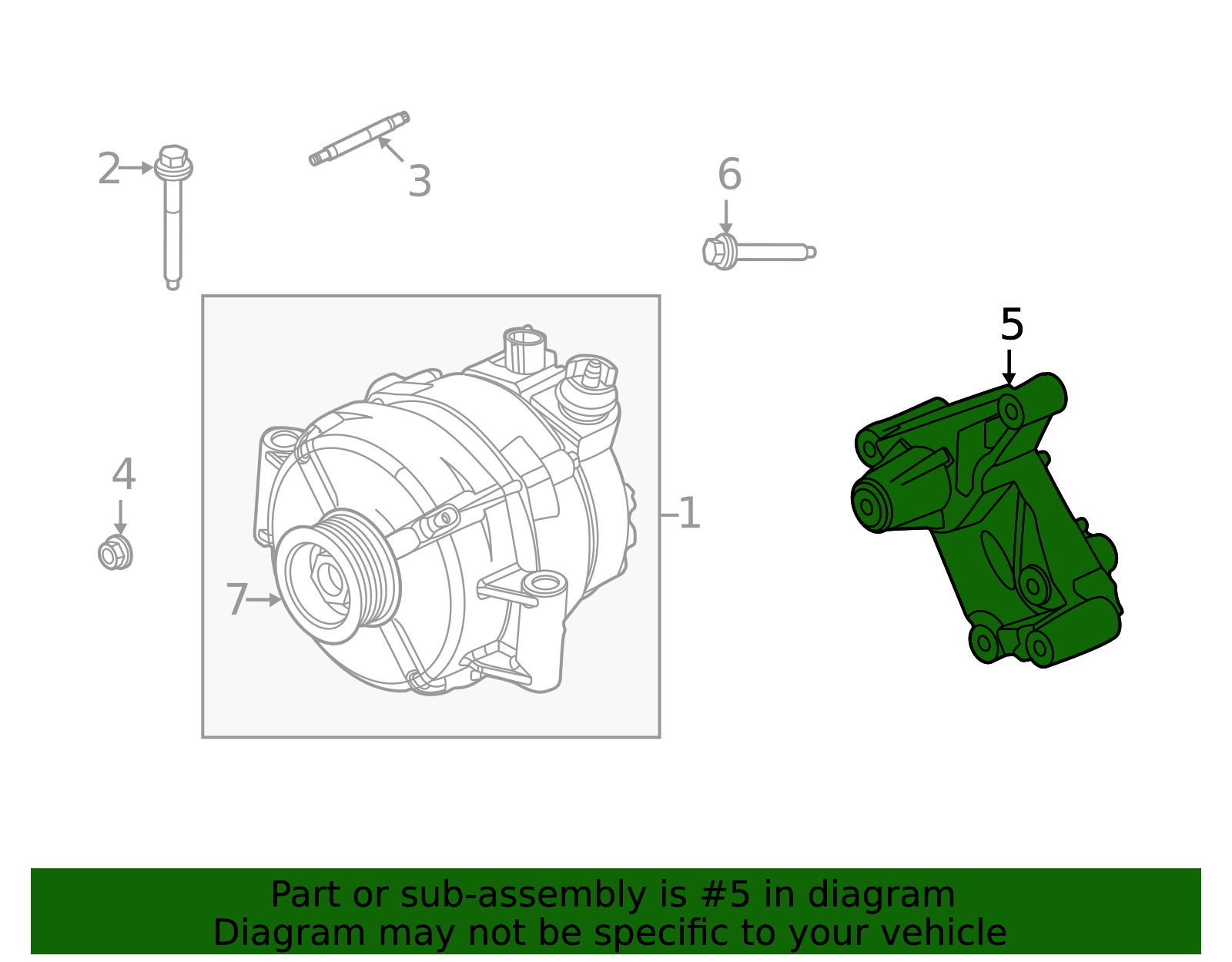 2020-2025 Ford Mount Bracket LC3Z-10A313-A | Awesome Parts Ford