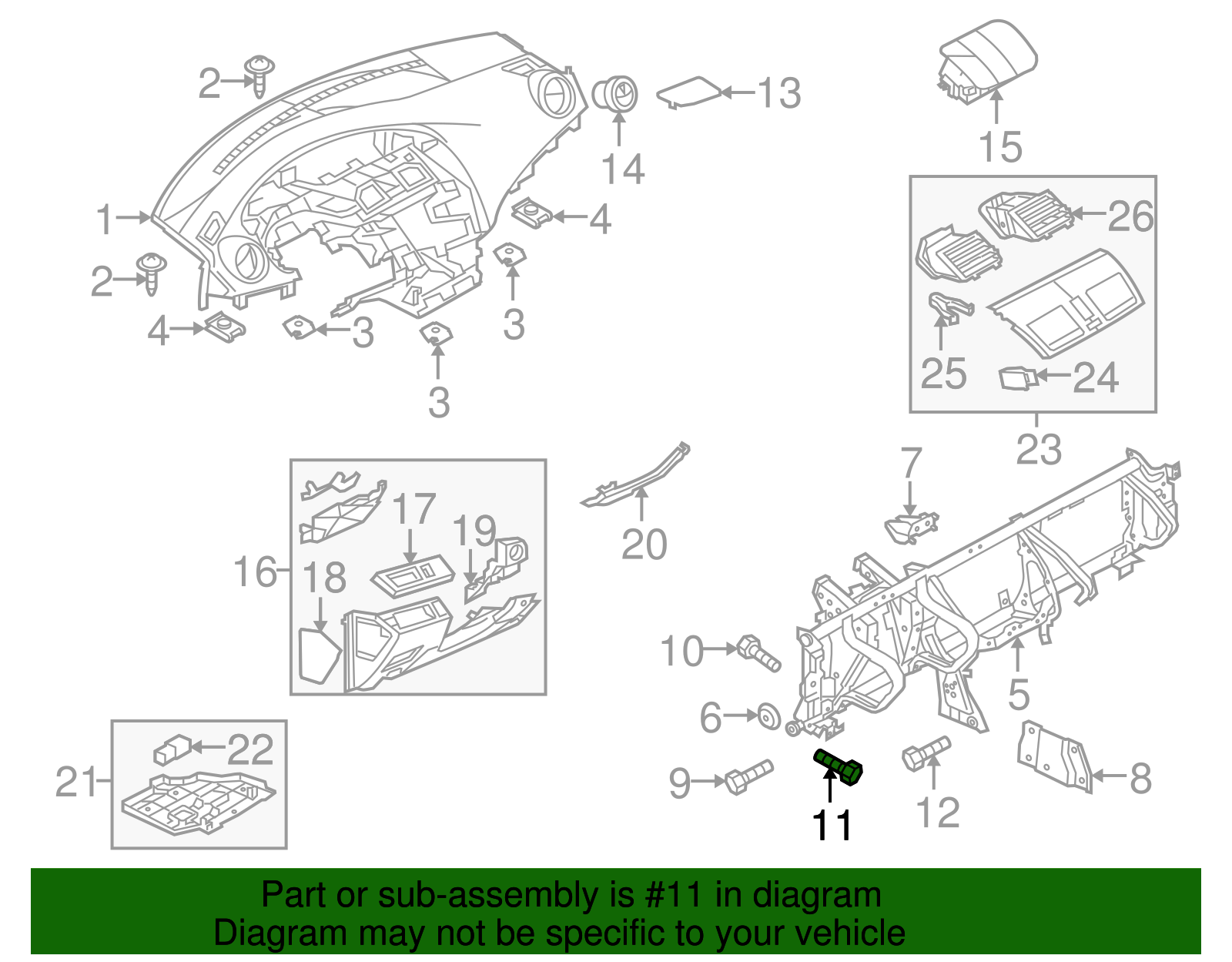 2010-2013 Mazda 3 Mount Bolt 9YA4-10-842 | RealMazdaParts.com