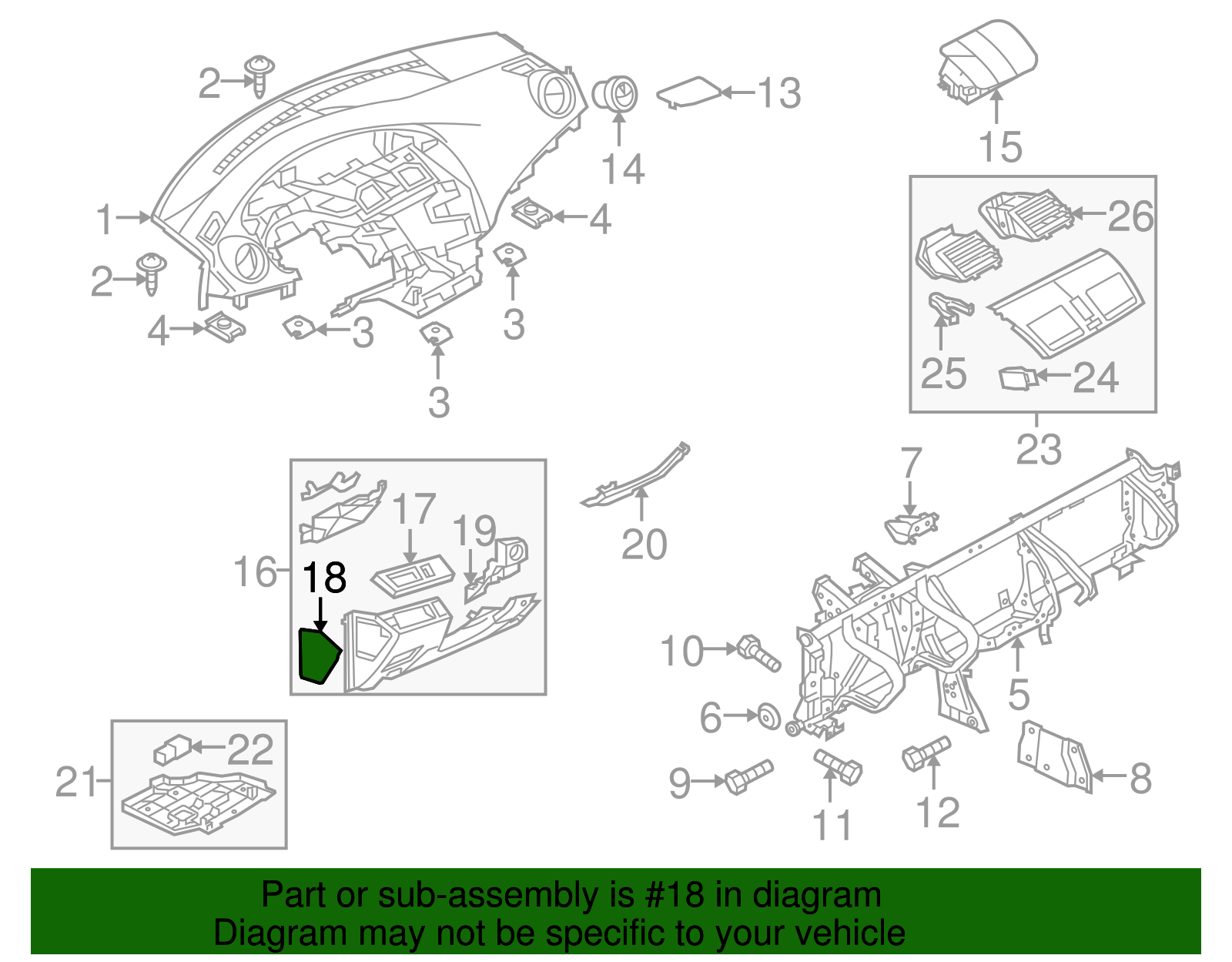 BBM5-66-761A - Mazda Fuse Box Cover 2010 Mazda 3 | Performance Auto Parts