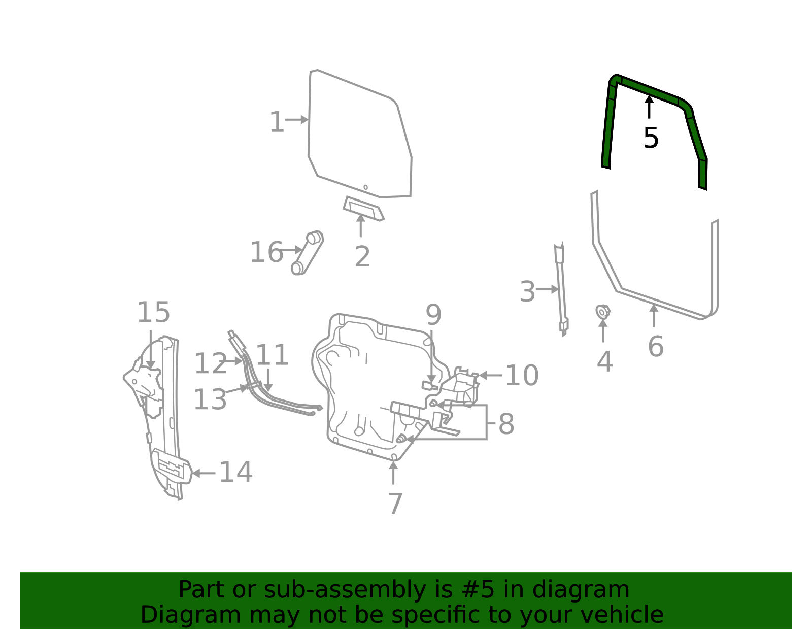 2007-2018 Jeep Upper Channel 55395920AD | Mopar Parts Canada