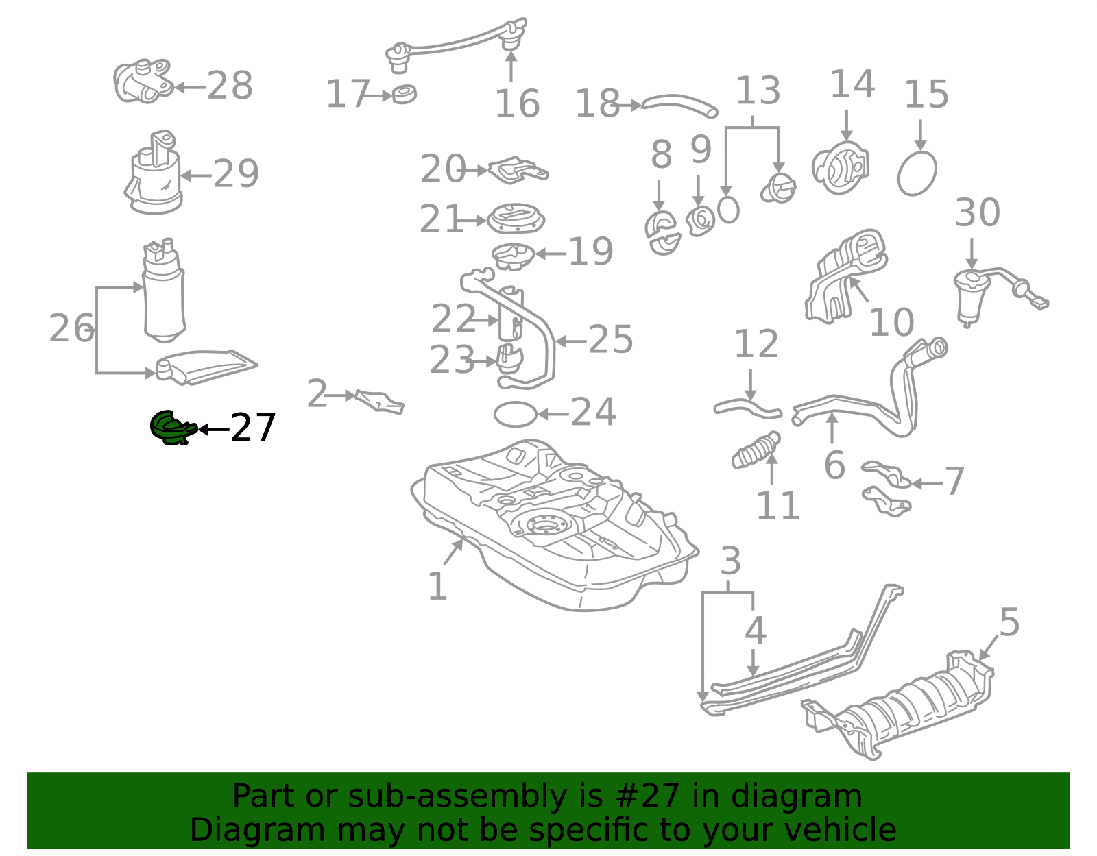 1997-2005 Toyota Fuel Pump Insulator 23249-74610 | Toyota Parts Center
