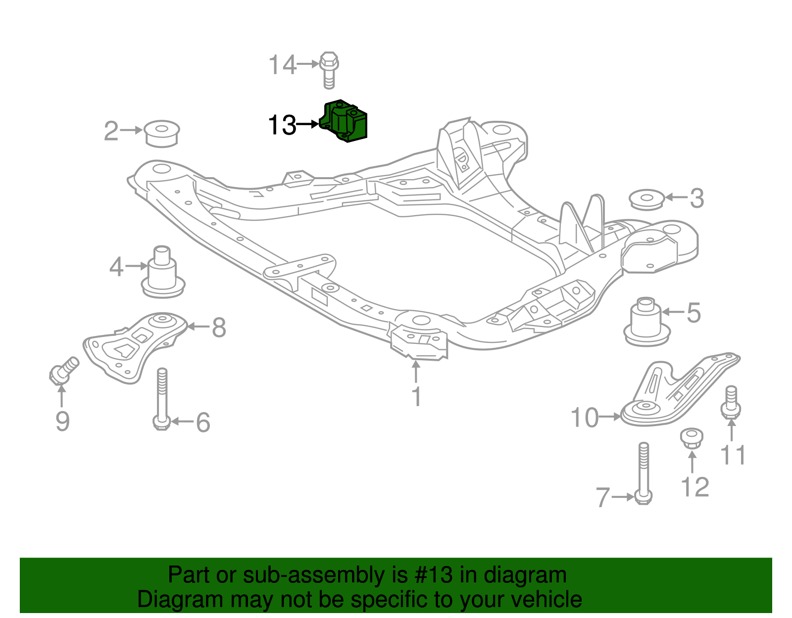2014-2019 Toyota Highlander Dynamic Damper 51227-0E090 | Toyota Parts ...