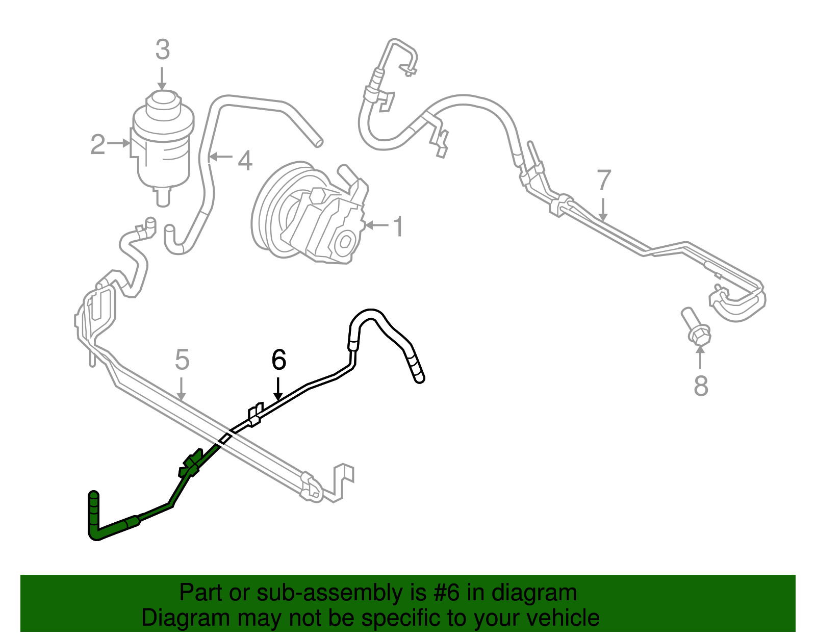 31202356 - Return Hose - 2008-2010 Volvo S80 | Volvo OEM Parts Direct
