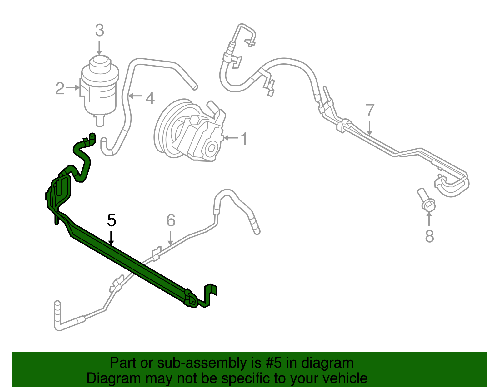 Genuine Power Steering Cooler for 2007-2010 Volvo S80 | Part# 31329151 ...