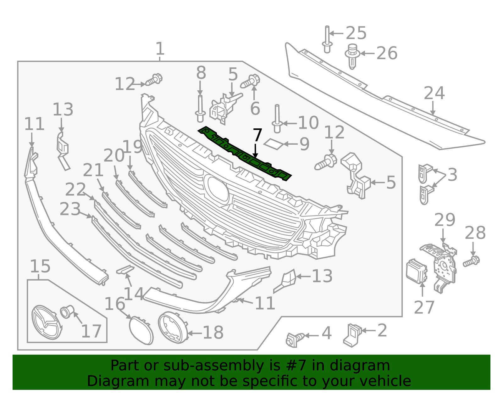 2016-2023 Mazda CX-9 | Center Bracket | TK53-50-154 | Mazda Online Parts