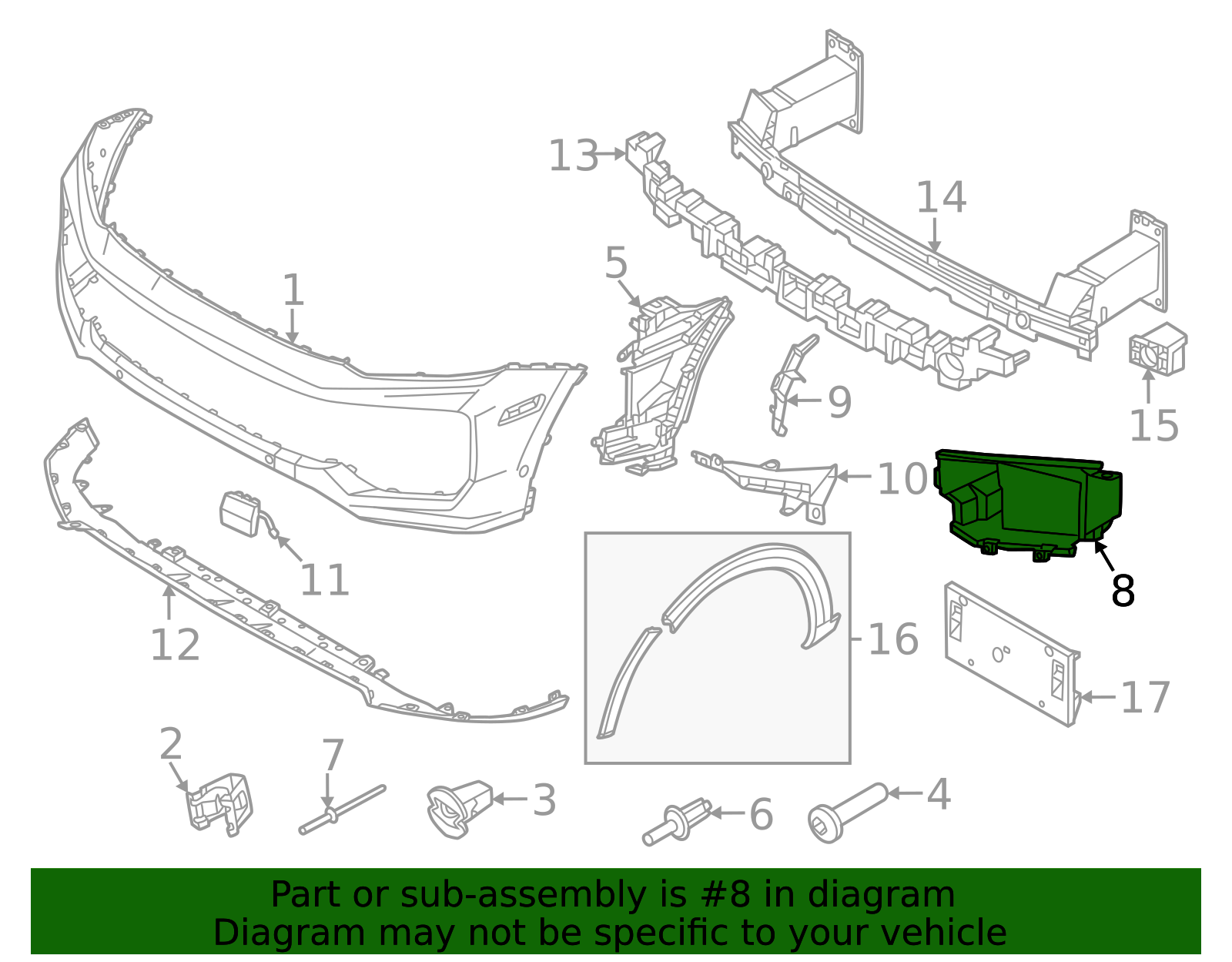 9Y0-807-161-L - High-Quality Air Guide for 2024-2025 Porsche Cayenne ...