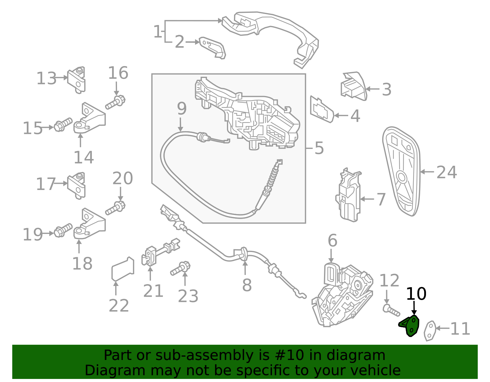 2009-2025 Volkswagen Door Lock Striker Plate 3C0-837-033-C | OEM Parts ...