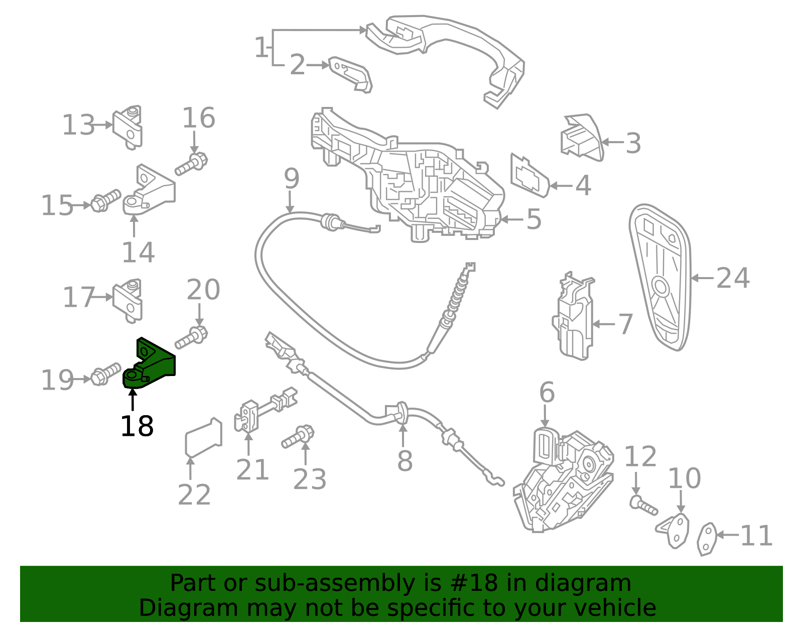 2018-2025 Volkswagen Door Hinge 8V5-833-404-C | VW Direct Auto Parts
