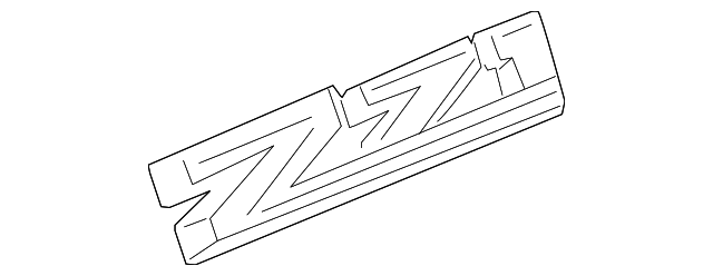 2022-2025 Chevrolet Silverado 1500 Nameplate 84865795 | Capital Chevy Parts