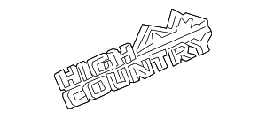 2022-2025 Chevrolet Silverado 1500 Nameplate 84865796 | Shop Matick ...