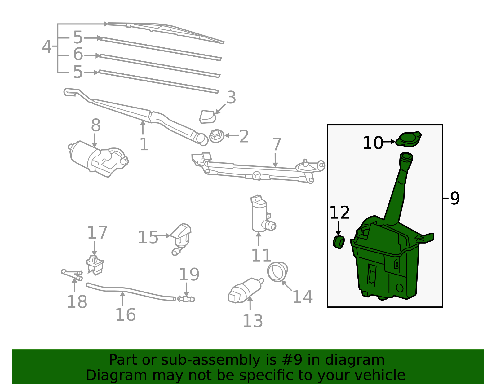 85315-02111 - Washer Reservoir - 2003-2008 Toyota | OEM Genuine Toyota ...