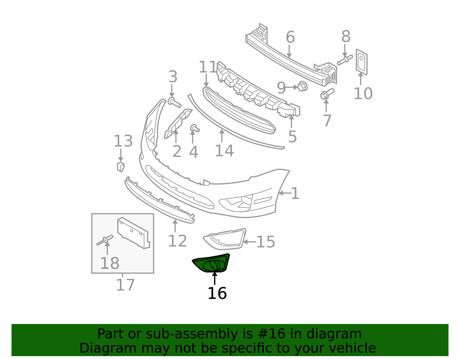 2010-2012 Ford Fusion | Insert Panel | AE5Z-17E811-BA | Walls' Ford Parts