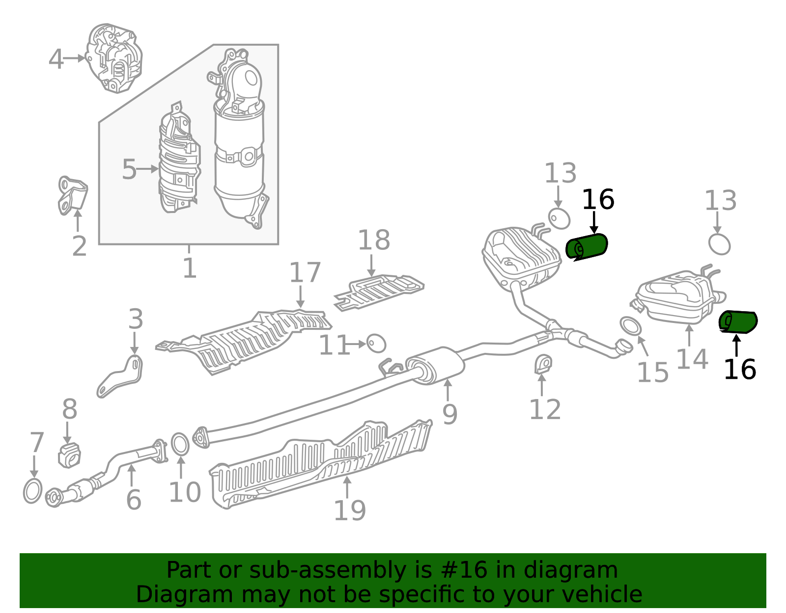 18320-TLA-A02 - High-Quality Exhaust Tail Pipe Tip for 2017-2020 Honda ...
