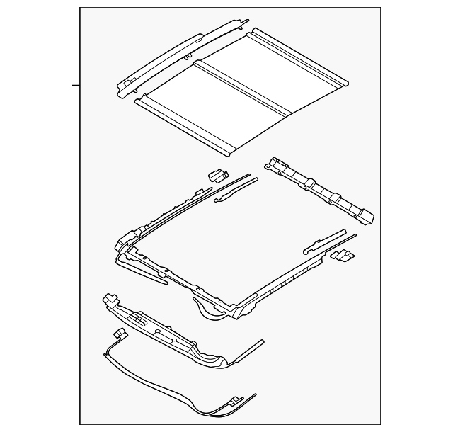 81650-T1000-NNB - 2021-2024 Genesis G80 - Rail Assembly | Conicelli Hyundai