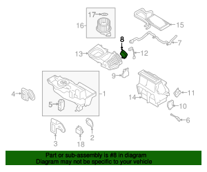 2008-2019 Ford HVAC Air Adjustment Control Motor AA5Z-19E616-C | OEM ...