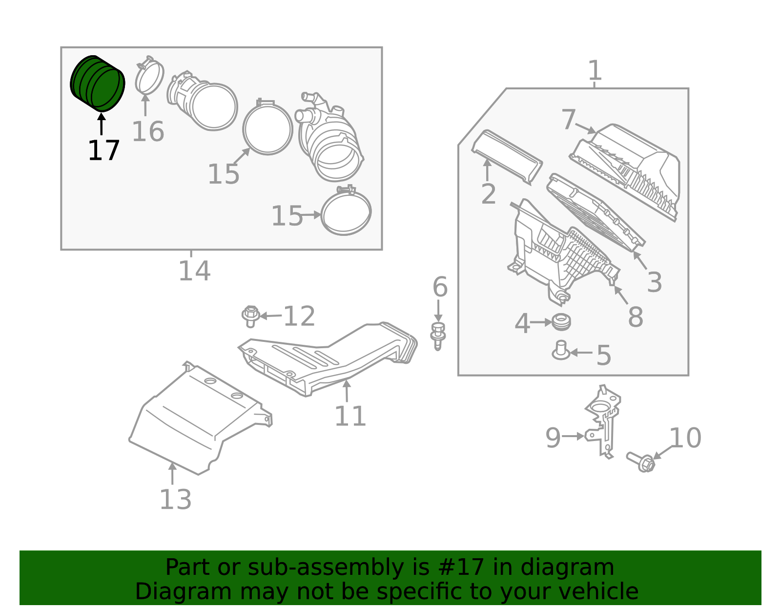 28132-C0400 - 2019-2020 Hyundai Santa Fe - Intake Hose Adapter ...