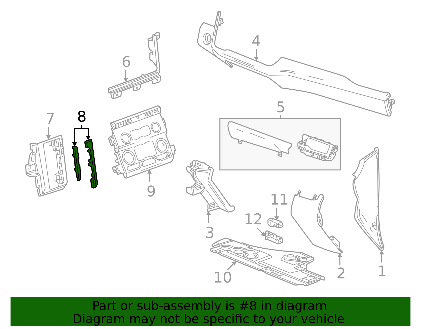84564955 - 2021-2024 GMC - Trim Bezel | Partners Chevy