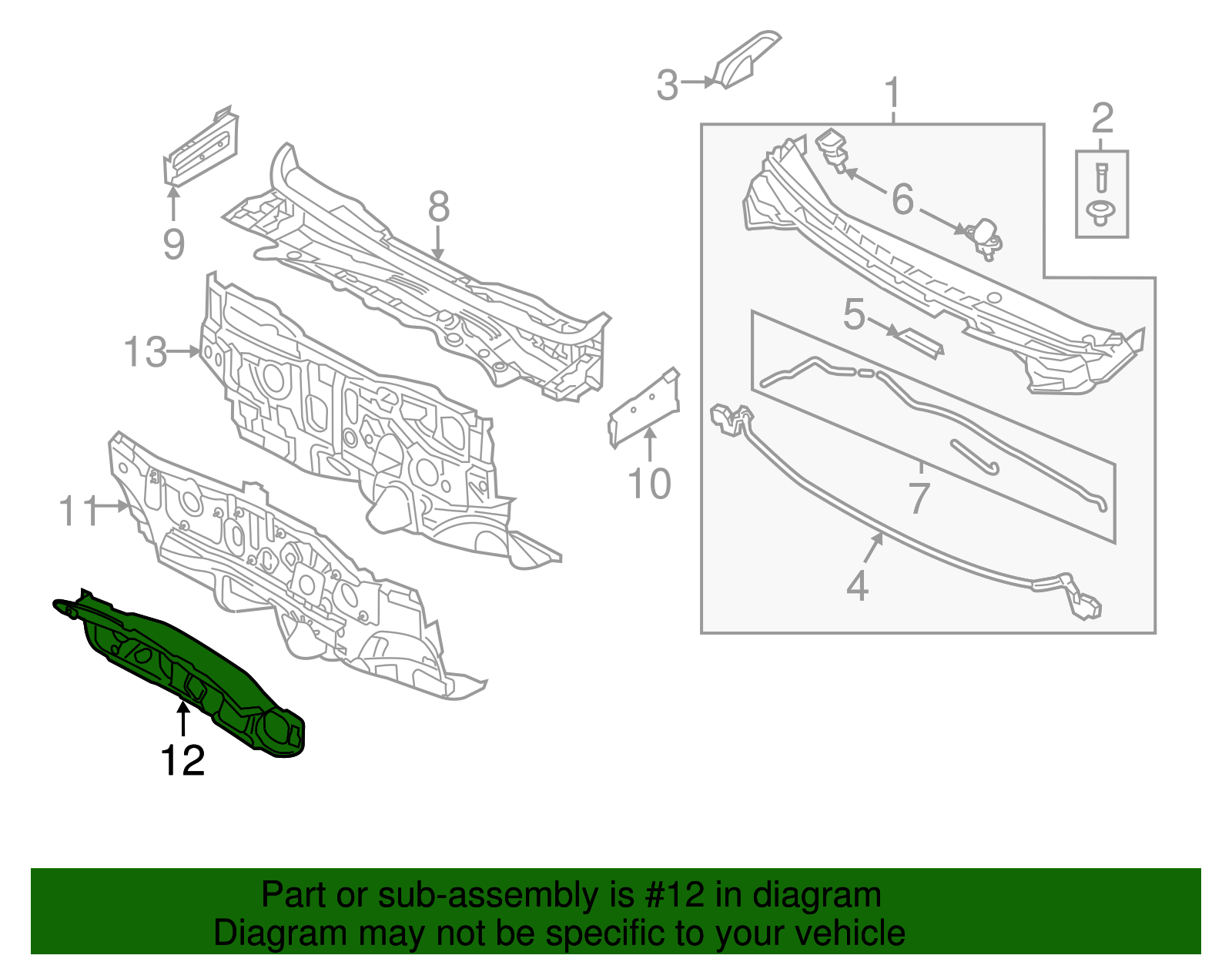 2014 Kia Insulator 84124-A7000 | GetOEMParts.com