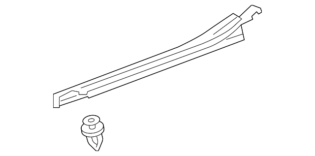 Genuine Toyota Protector part# 53825-06130 for 2015-2017 Toyota Camry ...