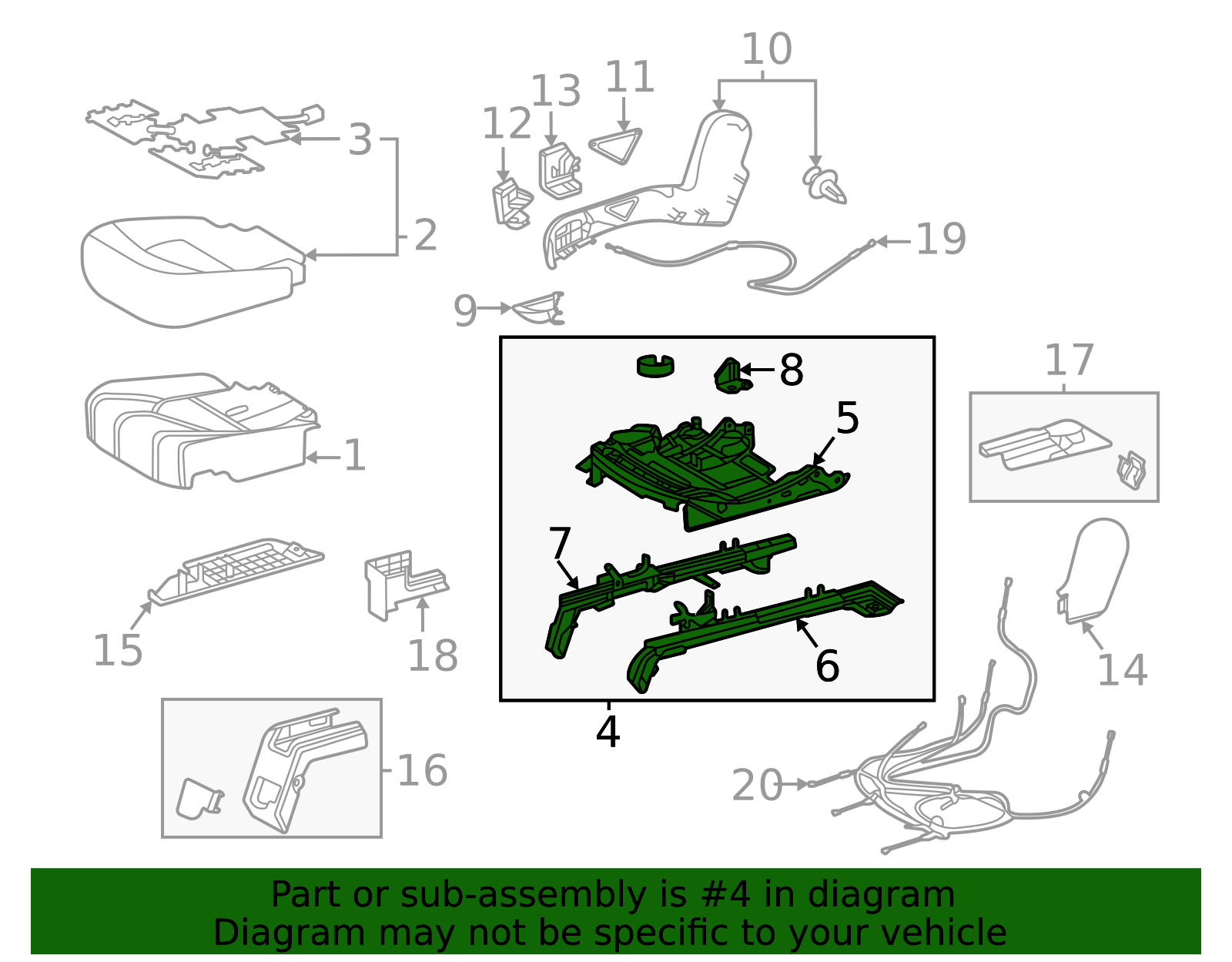 2020-2025 Toyota Highlander Frame Assembly 79101-0E290 | Toyota Parts ...
