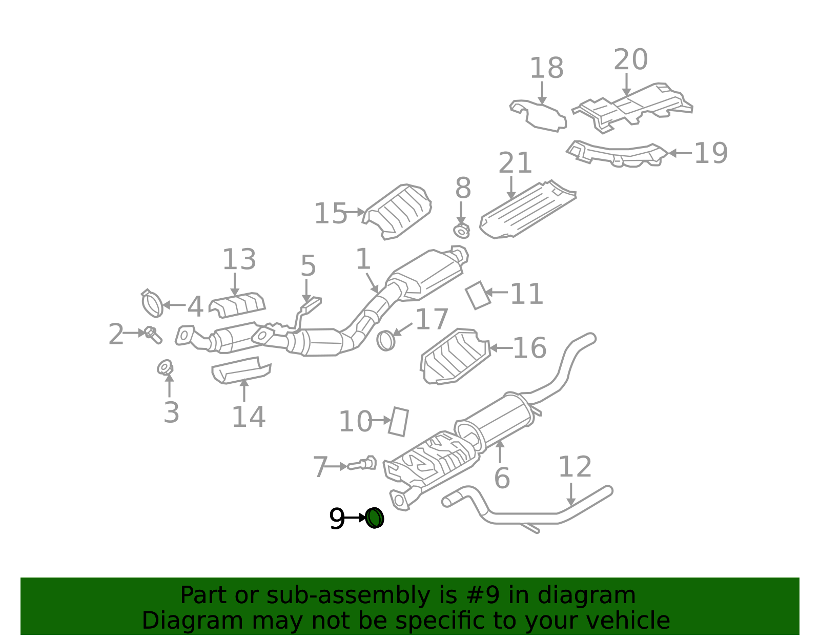 2006-2010 Ford Converter Shield Gasket 8L2Z-5E241-C | TascaParts.com