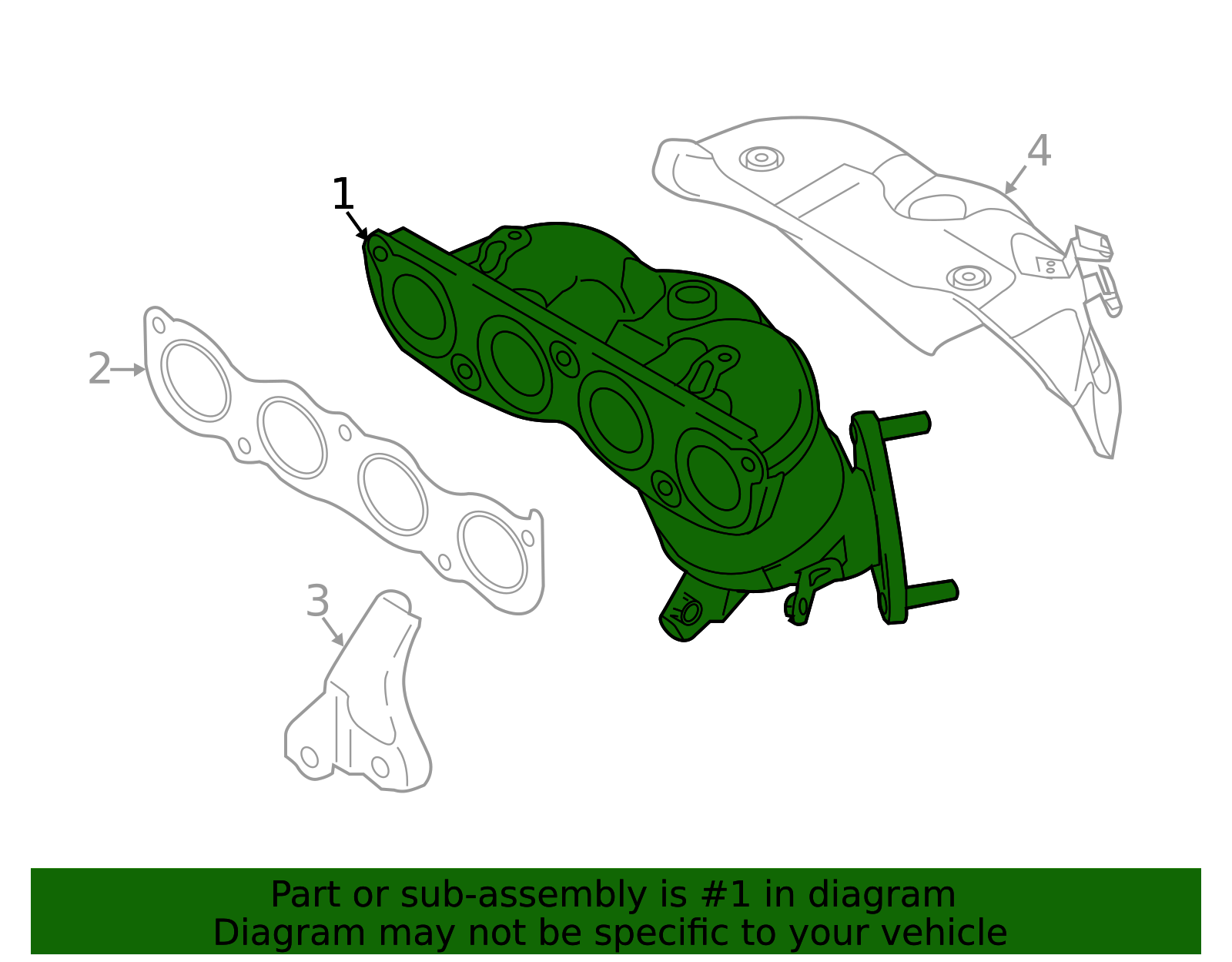 285102ele0 - Kia Exhaust Manifold 2019-2021 Kia Forte | Performance ...