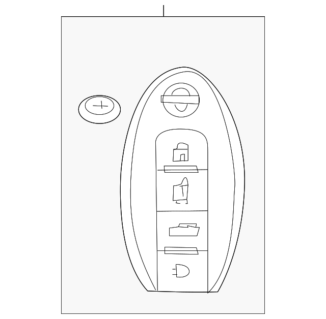 285E3-1ET5A - Keyless Entry Transmitter - 2009-2018 Nissan 370Z ...